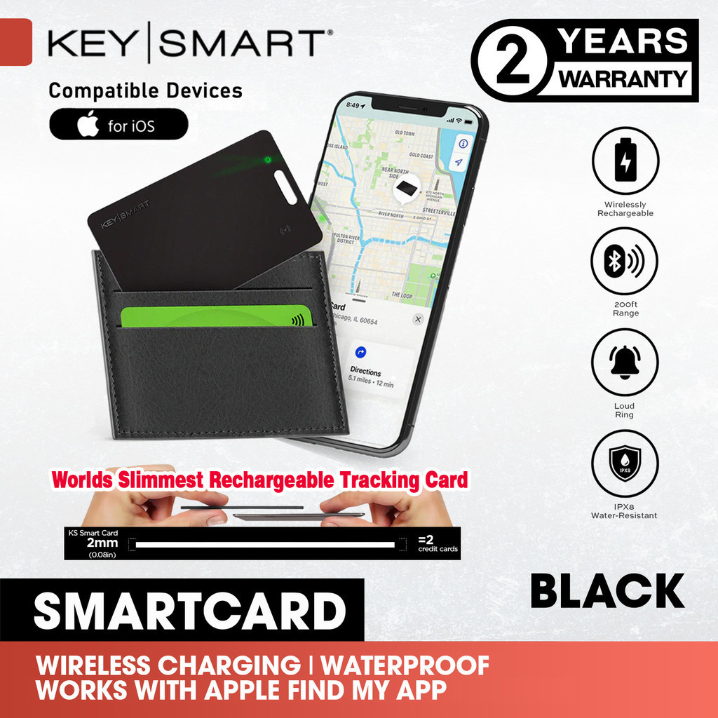 Jual KeySmart SmartCard Rechargeable Slim Card Bluetooth Tracker ...
