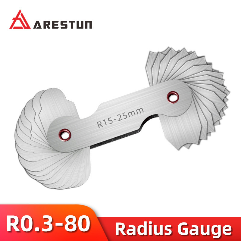 Jual Radius template R gauge R1-6.5 7-14.5 15-25 26-80 radius gage ...