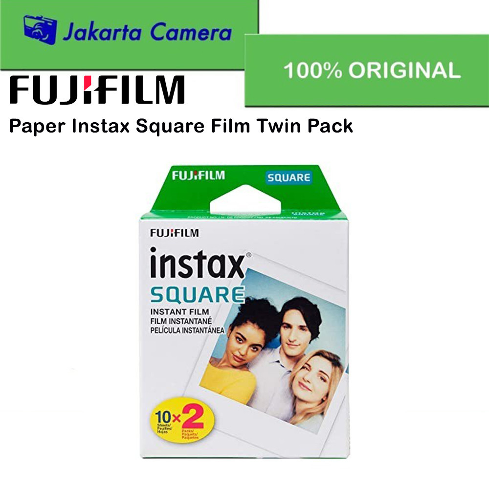Jual Fujifilm Paper Instax Square Film Refill Twin Pack Isi 20 Sheets ...