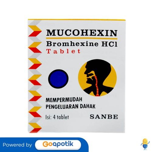 Jual Mucohexin 8 Mg Strip/4 Tablet / obat batuk berdahak, batuk karena ...