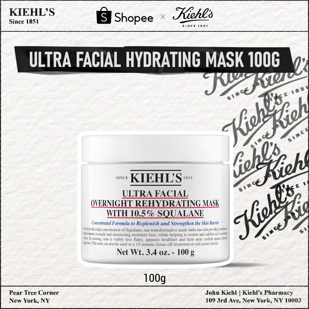 Jual Kiehl's Ultra Facial Overnight Rehydrating Mask with 10.5% ...