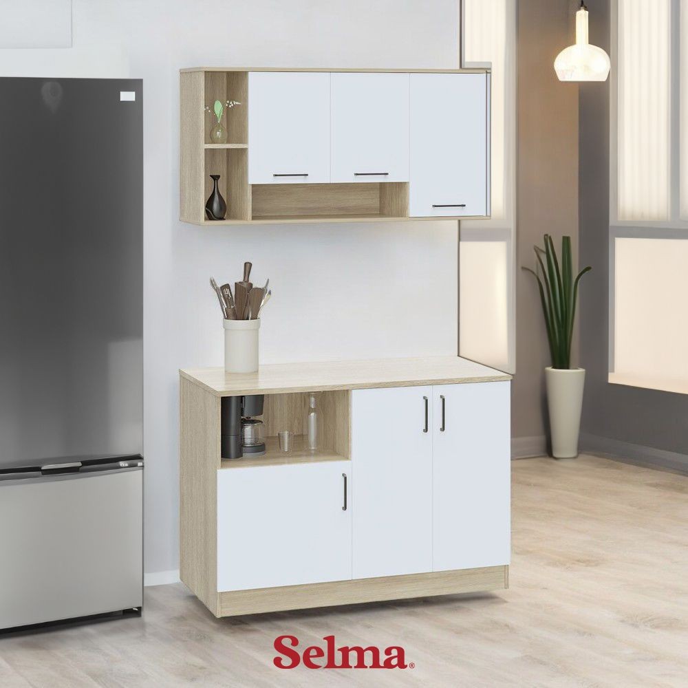 Jual Selma Gion Kitchen Set - Putih Oak Lemari Kabinet Dapur Serbaguna ...