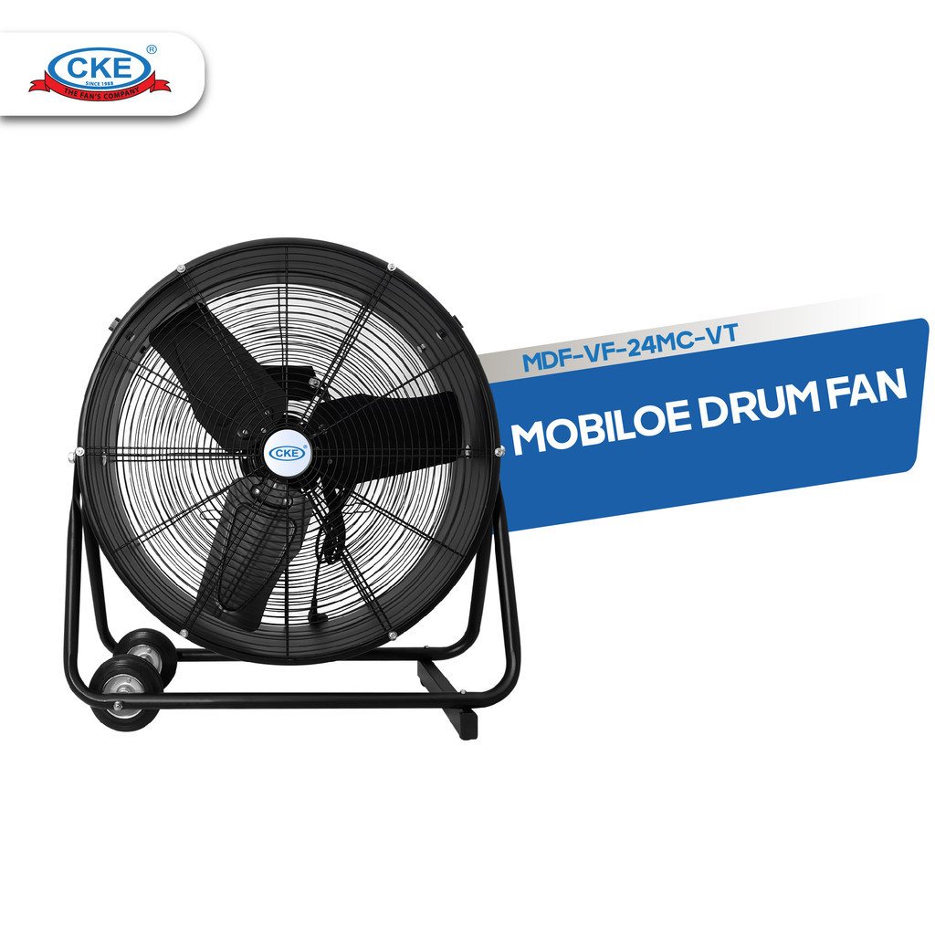 Jual Mobile Drum Fan 24" Inch 220V 260W Kipas Blower Drum Fan Portable ...