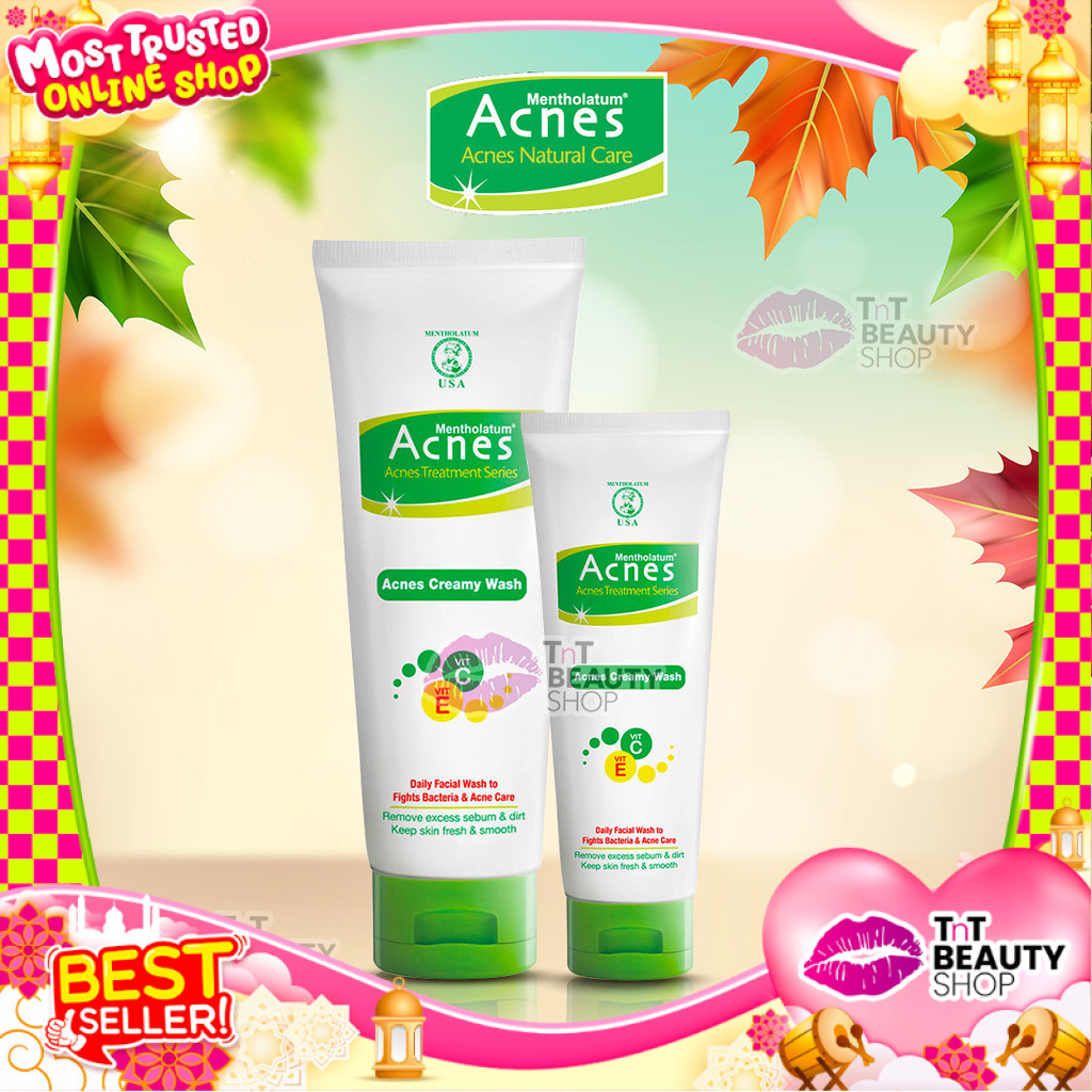 Jual Acnes Creamy Wash | Facial | FaceWash | Sabun Wajah | Tnt Beauty ...