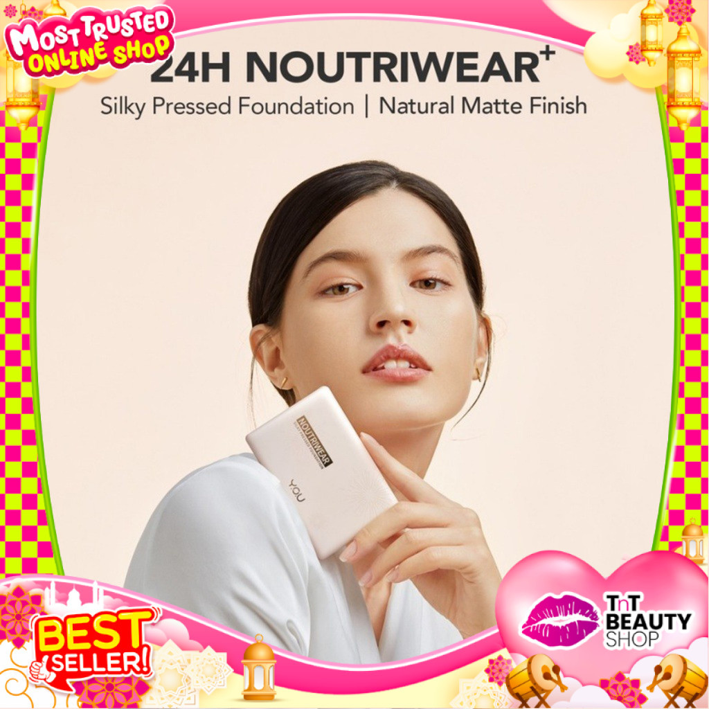Jual Y.O.U NoutriWear+ Silky Pressed Foundation Full Coverage Oil Control Nourishing YOU TnT ...