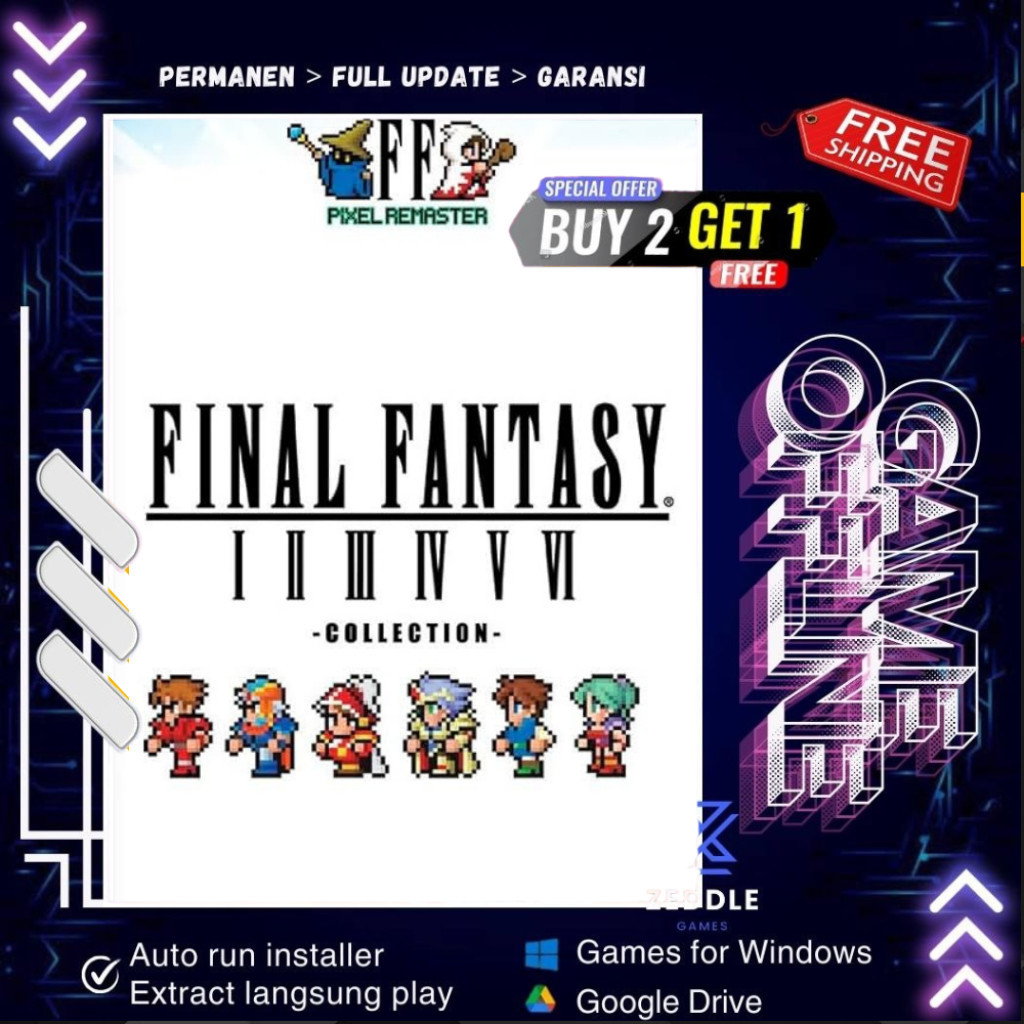 Jual FINAL FANTASY I-VI PIXEL REMASTER - GAME PC - GAME LAPTOP - PC ...