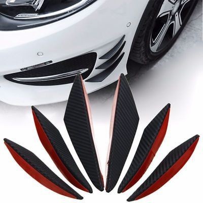 Jual Karet Body Mobil Pelindung Body Carbon Front Bumper Fins Lip isi 6 ...