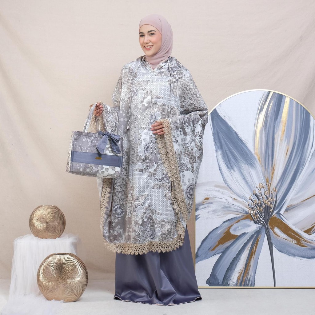 Jual Mukena Dewasa Jumbo Premium Silk Renda Motif Mewah Mukena Daily ...