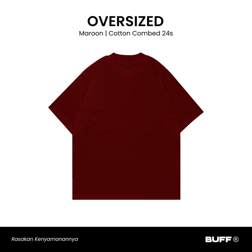 Jual Buff Studios Kaos Oversized Polos Cotton Combed 24s (100% Cotton ...