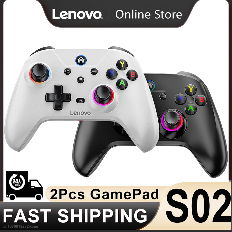 Jual 2Pcs New Lenovo S02 Six Axis Gyroscope Dual Vibration Wireless Bluetooth Gamepad For ...