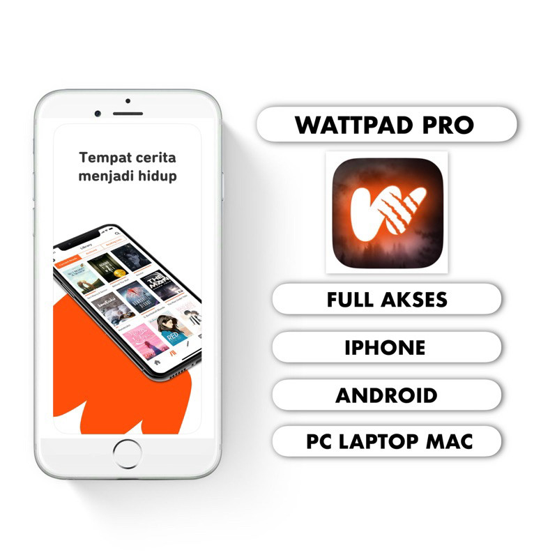 Jual ORIGINAL APLIKASI WATTPAD ( BERUPA ACC LOGIN ) IOS ANDROID PC MAC ...