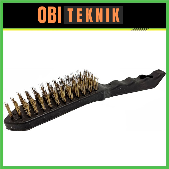 Jual Sikat Baja Gagang Fiber – Sikat Kawat Handle Plastik PVC, 5 Baris ...