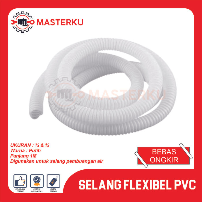 Jual Selang Flexibel PVC / Selang Plastik Fleksibel / Slang Air PVC ...