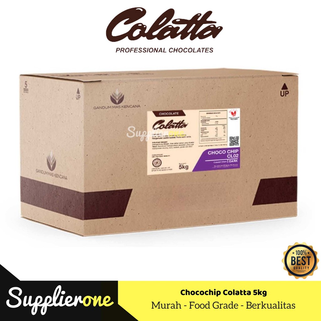 Jual Colatta Choco Chips 5kg / Choco Chips Cokelat Colatta / Choco ...