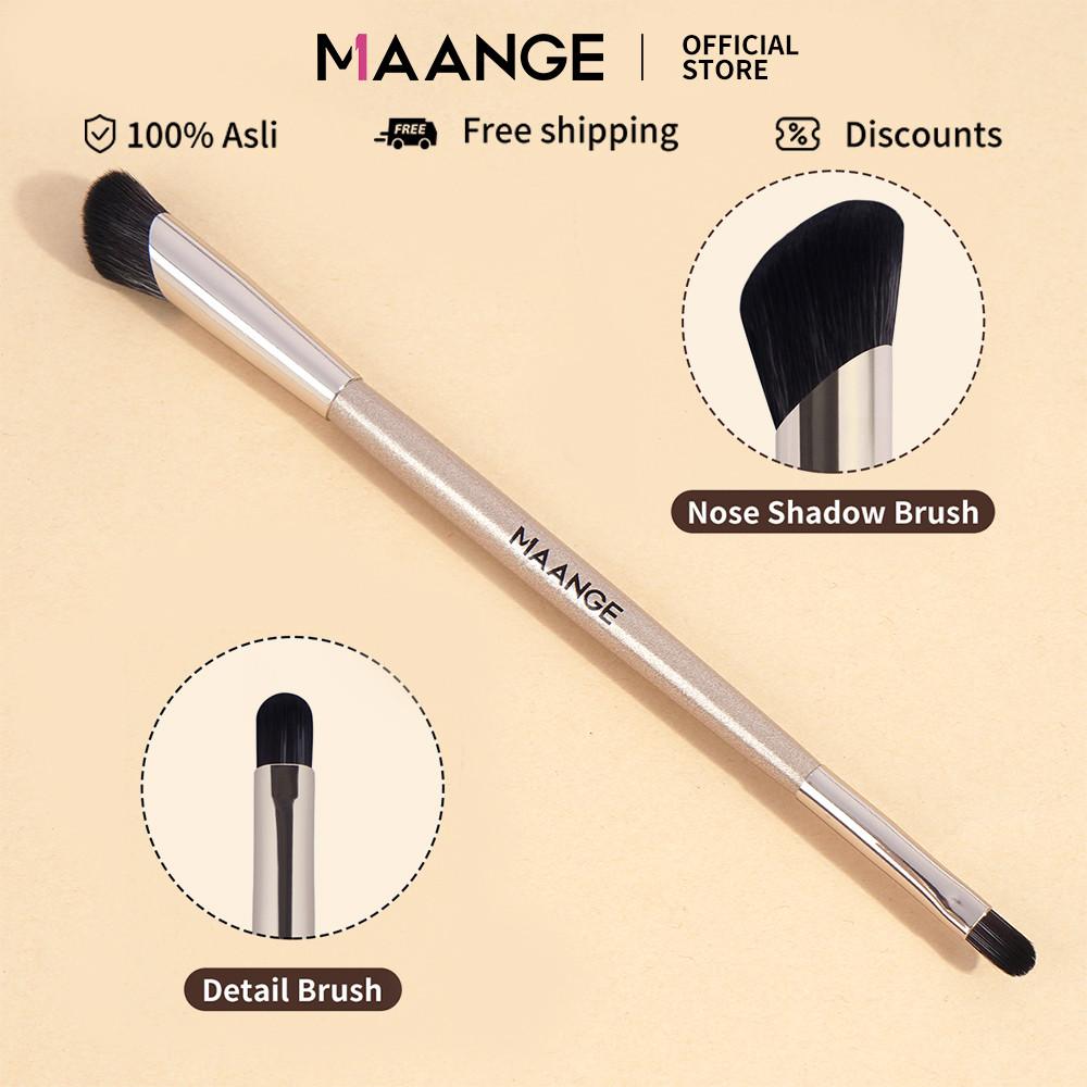 Jual MAANGE 2 IN 1 Dual-ended Profesional Makeup Brush Kuas Kontur ...