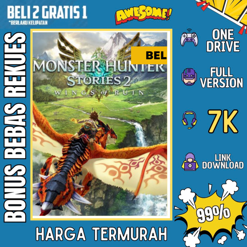 Jual MONSTER HUNTER STORIES 2 WINGS OF RUIN DELUXE EDITION - GAME PC ...