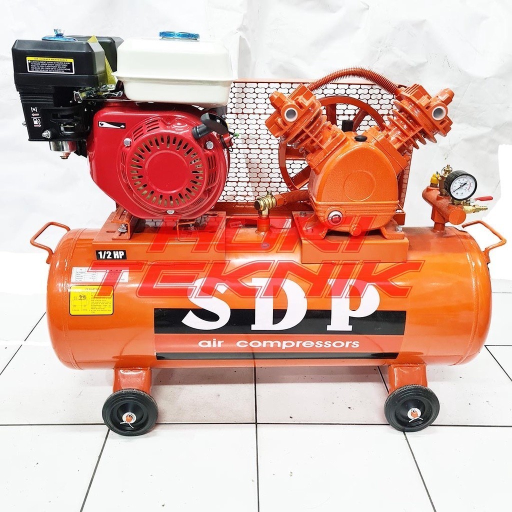 Jual Mesin Kompresor Angin Bensin SDP by SHARK 1/2HP + Engine GX160 SDP ...