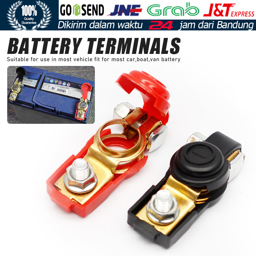 Jual 2Pcs /Set Kepala Aki Mobil / Terminal Aki / Klem Aki / Klem Accu ...
