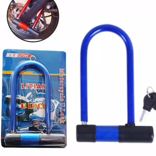 Jual Gembok Sepeda dan Motor Besar Motorcycle U Lock 0496 | Shopee ...
