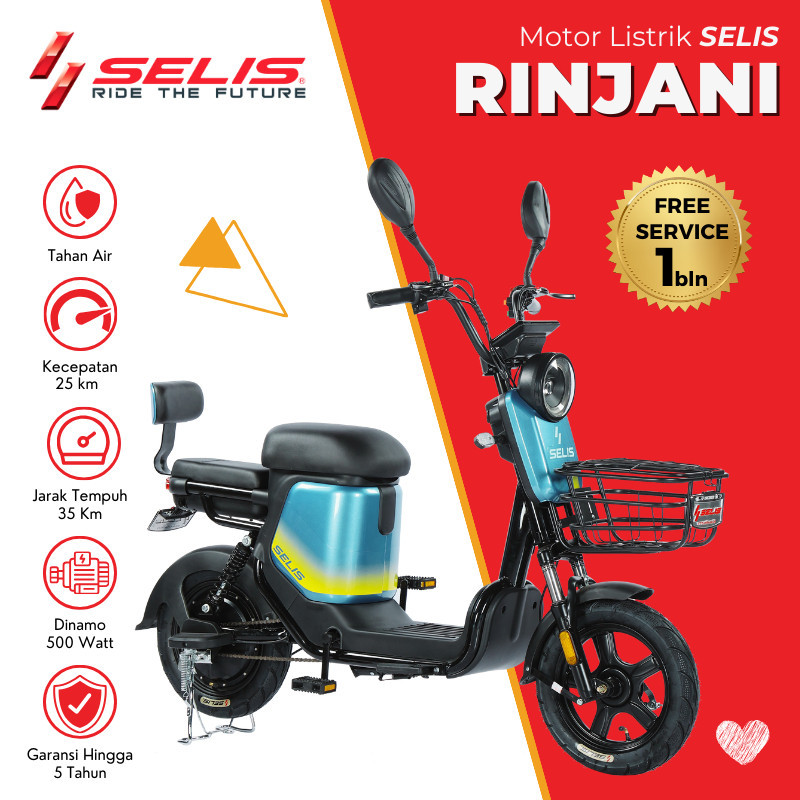 Jual SELIS - EMoped Sepeda listrik Rinjani | Shopee Indonesia