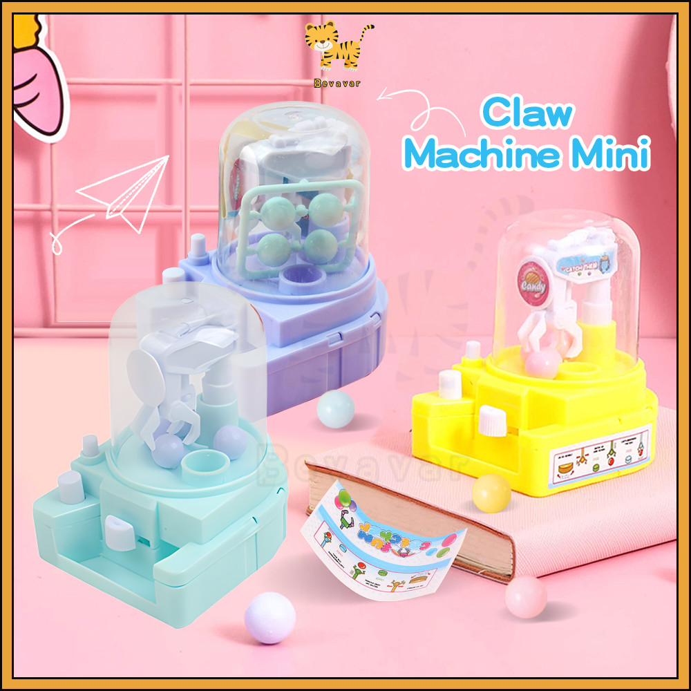 Jual ID Bevavar Mainan Mesin Capit Mini Ball Mini Claw Machine Candy ...