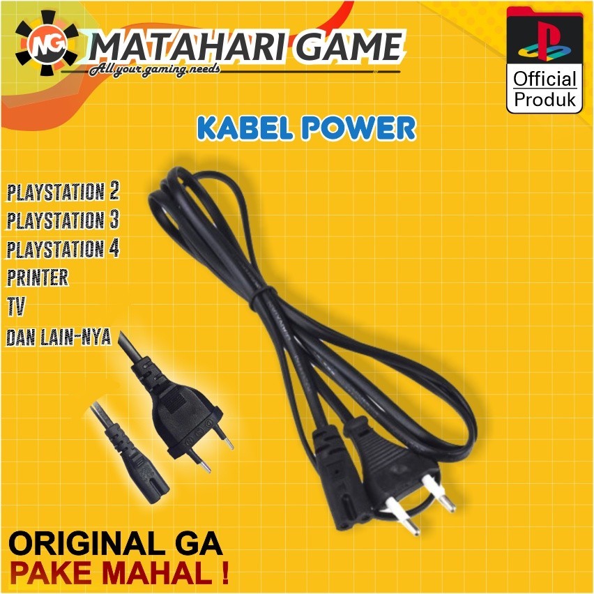 Jual Kabel Cable Power PS2 / PS3 / PS4 / Semua Eletronik / Best Quality ...