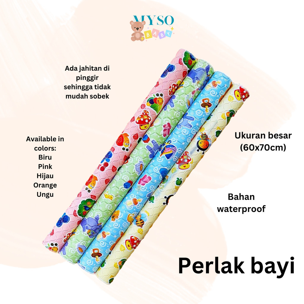 Jual Perlak bayi besar ukuran 80x70cm 60x70cm alas ompol bayi ...