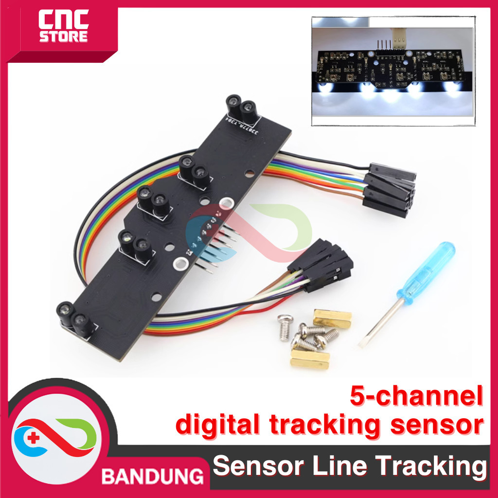 Jual 5-CHANNEL DIGITAL SENSOR TRACKING , 5-CHANNEL GRAYSCALE LINE ...