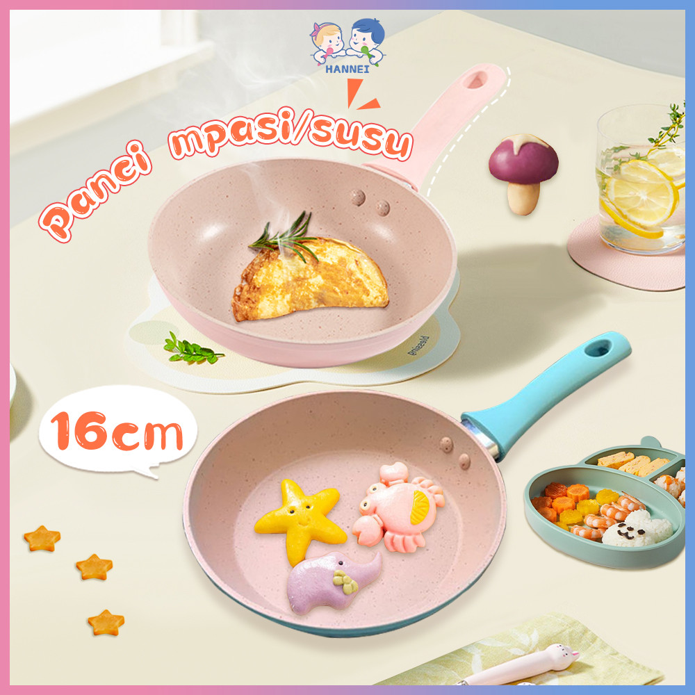 Jual Hannei 16cm Mini Wok Pan Wajan Penggorengan Kecil Anti Lengket ...