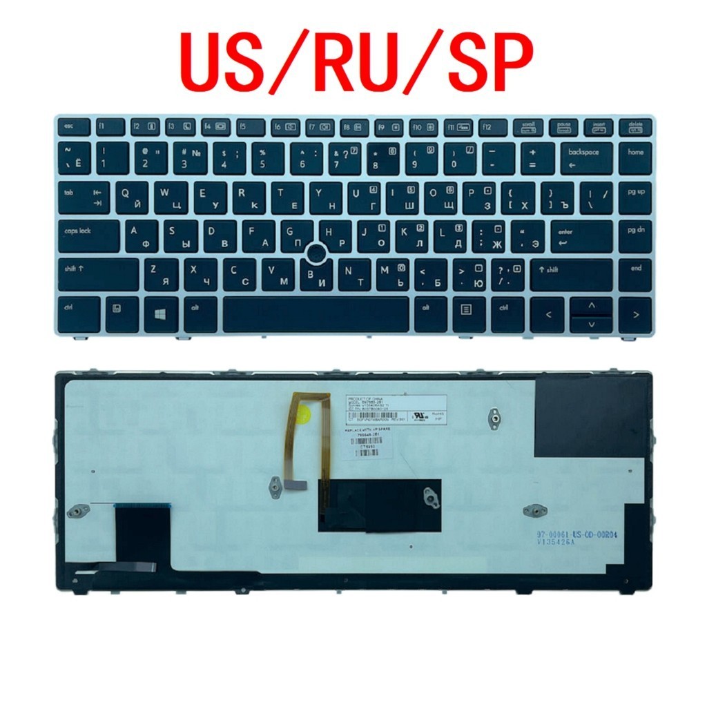 Jual PREORDER New US Russian Spanish Laptop Backlit Keyboard For HP ...