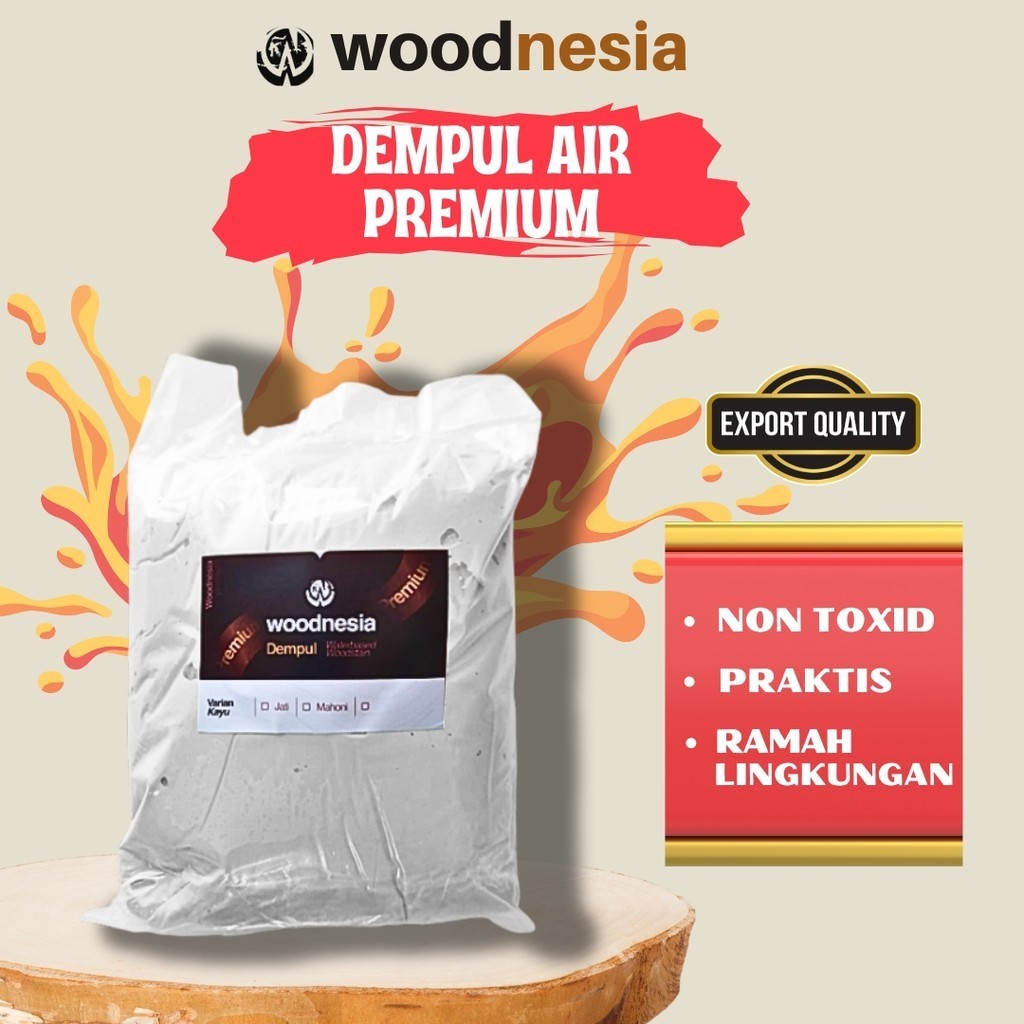 Jual Dempul Kayu Putih PREMIUM Woodnesia Plamir Pelapis Kayu Waterbased ...