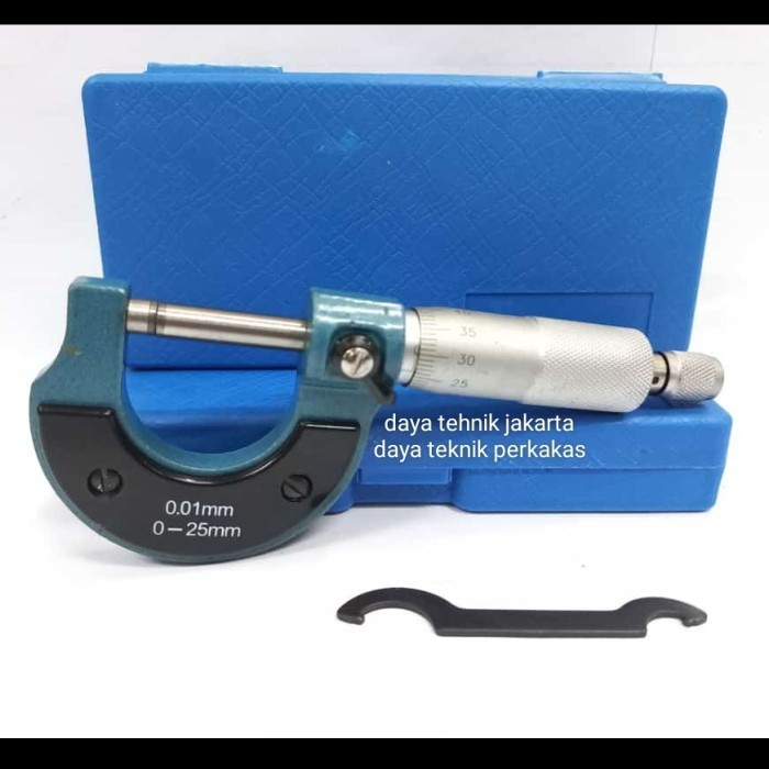 Jual micro outside - alat ukur ketebalan 0-25 x 0.01 box biru ...