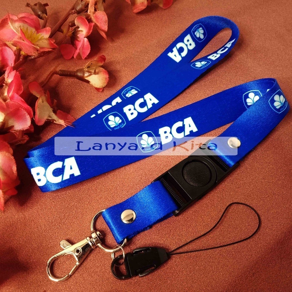 Jual BCA Tali Lanyard Id Card Printing Gantungan HP Name Tag 2 cm ...