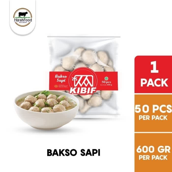 Jual Kibif Bakso Sapi Isi 50pcs 600 gram Beef Meatballs Praktis ...