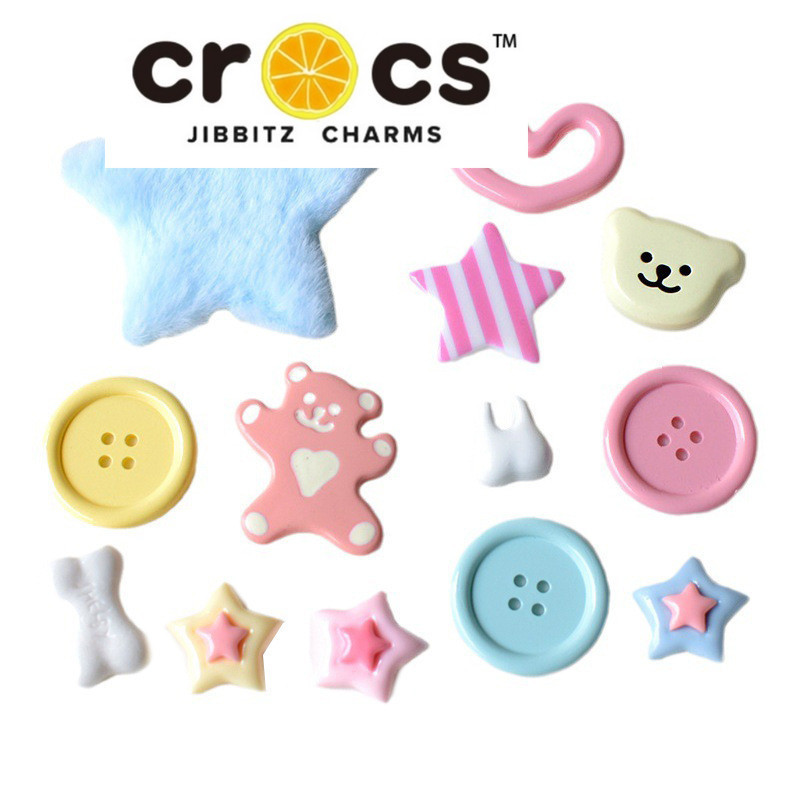 Jual 517 Pin Sandal Kancing Bintang Hiasan Sendal Sepatu Lubang Flat ...