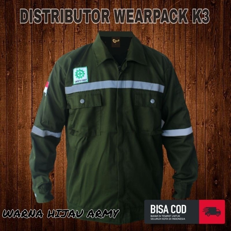Jual Wearpack Safety Atasan /Dongker polos/Kemeja Safety/Baju Kerja ...