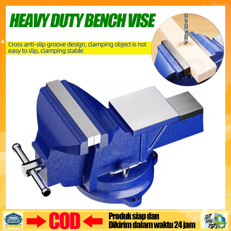 Jual Ready ya,cod Catok Clamp 4'' 5'' Ragum Klem 360° Catok Meja Bench ...