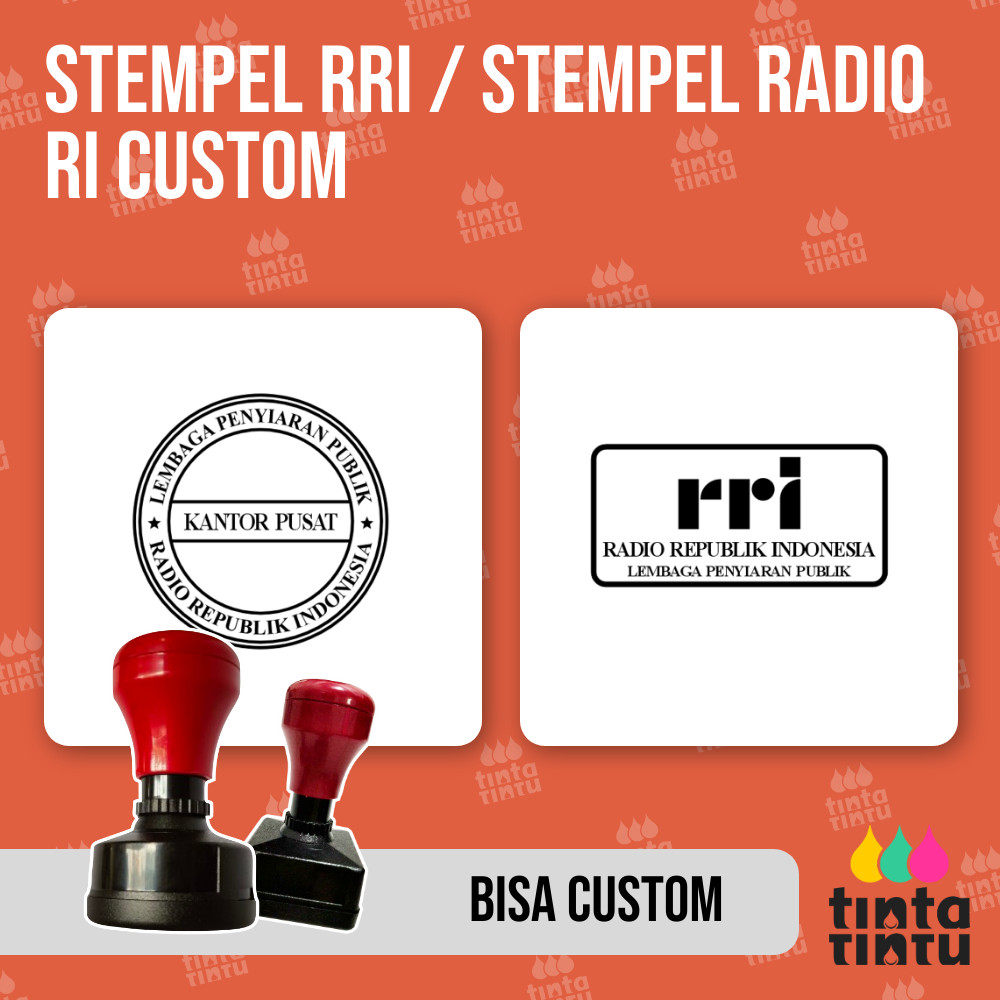 Jual Stempel RRI / Stempel Radio RI Custom | Shopee Indonesia