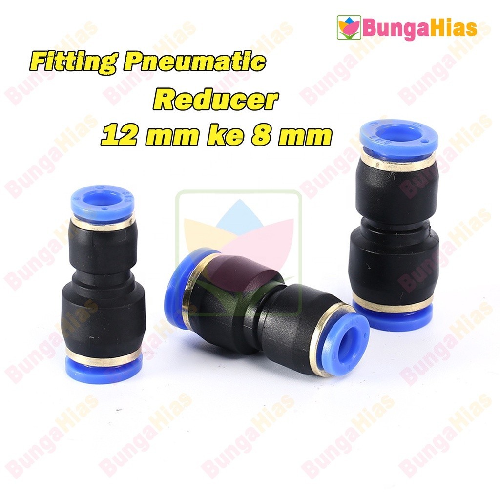 Jual Fitting Pneumatic REDUCER 12 - 8 mm Konektor Slip Lock Lurus ...