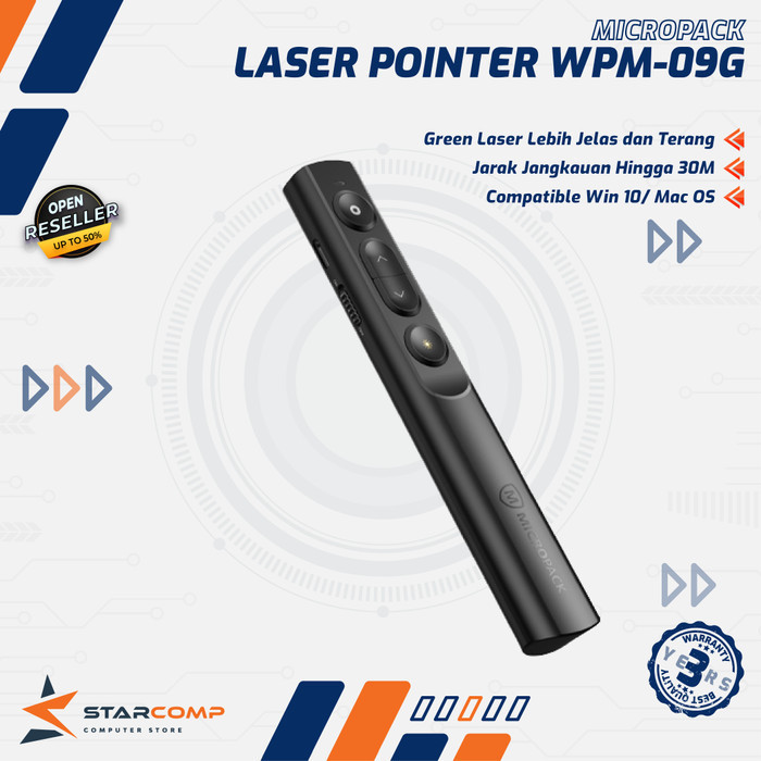 Jual Micropack WPM-09 Wireless Presenter Mouse Pocket Laser Pointer ...