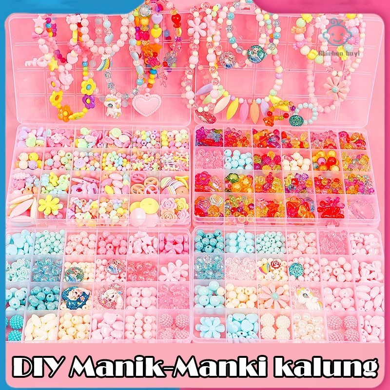Jual （COD）Blueboo Beaded diy Meronce gelang kalung Gantungan Mainan ...