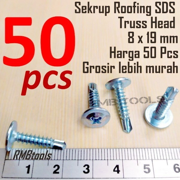 Jual Sekrup Roofing Truss Head SDS 8 x 19 mm / Skrup Truss Head SDS 8 x ...