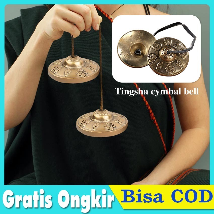 Jual Handcrafted Tibetan Meditation Ukuran 2.6in/65mm Tingsha Cymbal ...