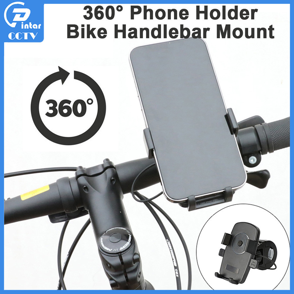 Jual Universal 360 Rotating Bicycle Mount Bike Handlebar Cell Phone ...