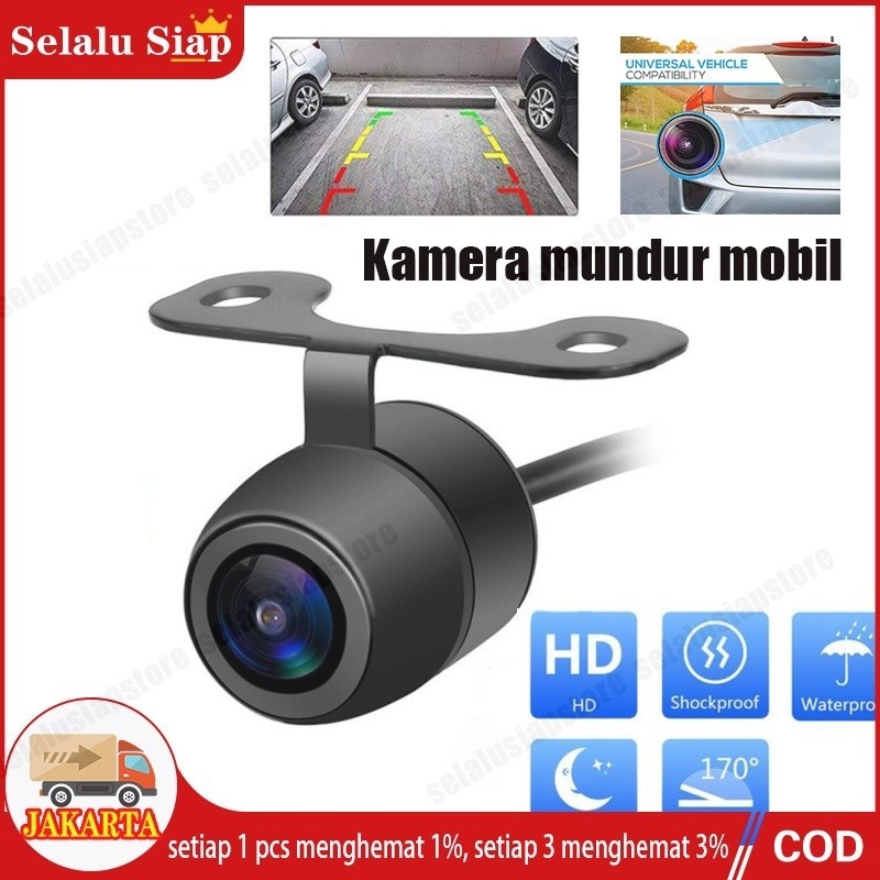 Jual Kamera BULAT MOBIL mundur parkir DEPAN dan BELAKANG DUA FUNGSI universal car front rear ...