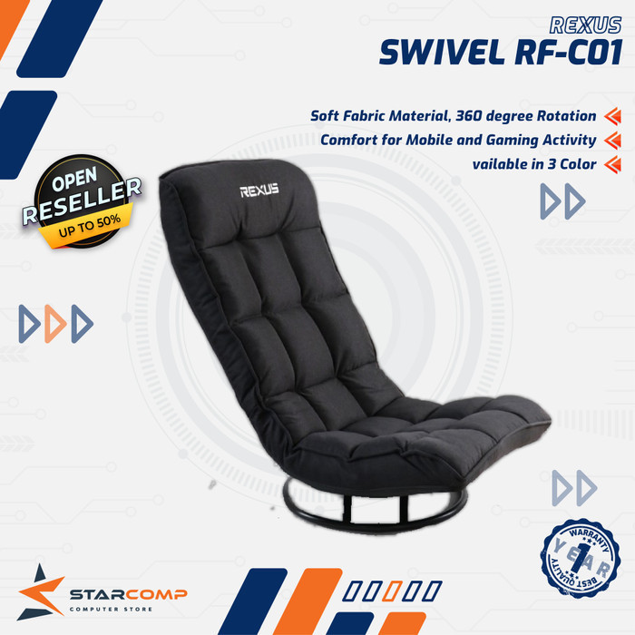 Jual Rexus Swivel RF-C01 Gaming Floor Chair Kursi Lantai Rexus RFC01 ...