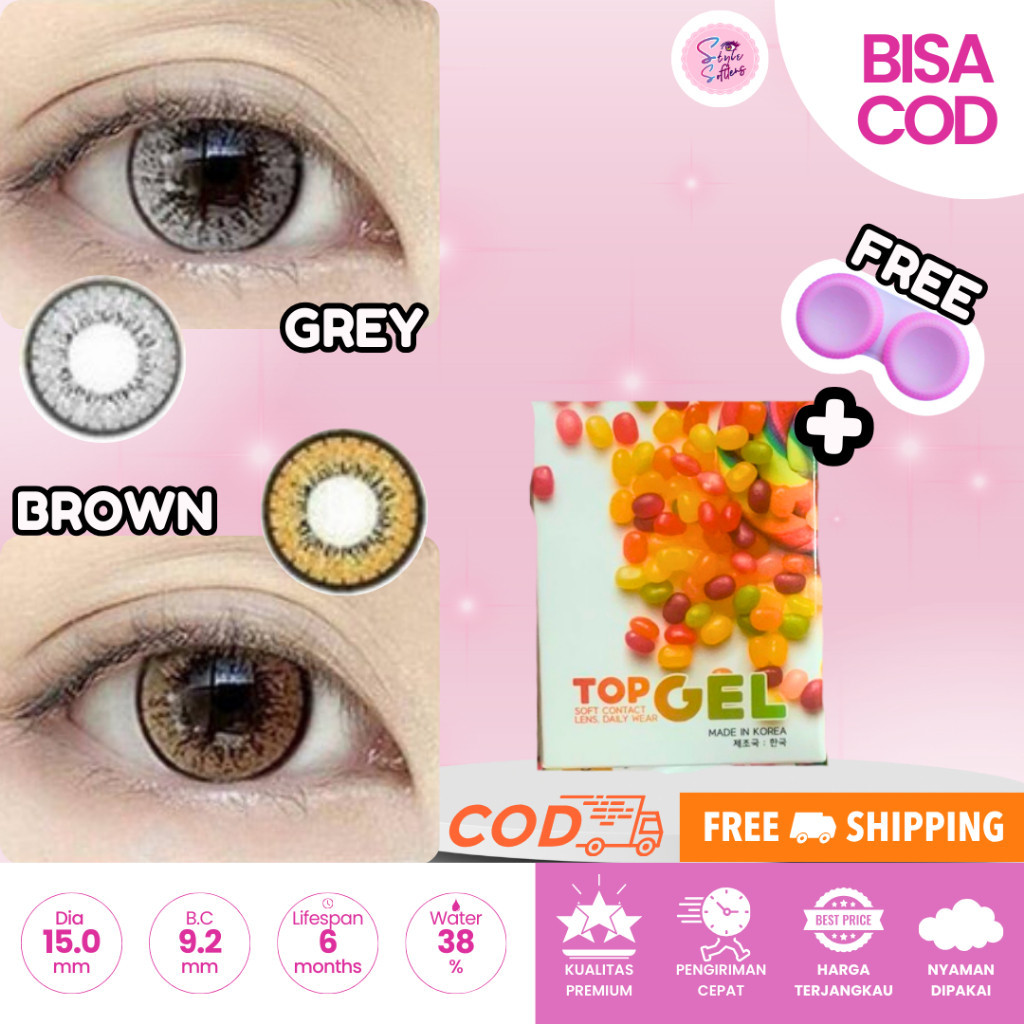 Jual Softlens Top Gel Universal Big Eyes Diameter 15mm (Normal Only ...