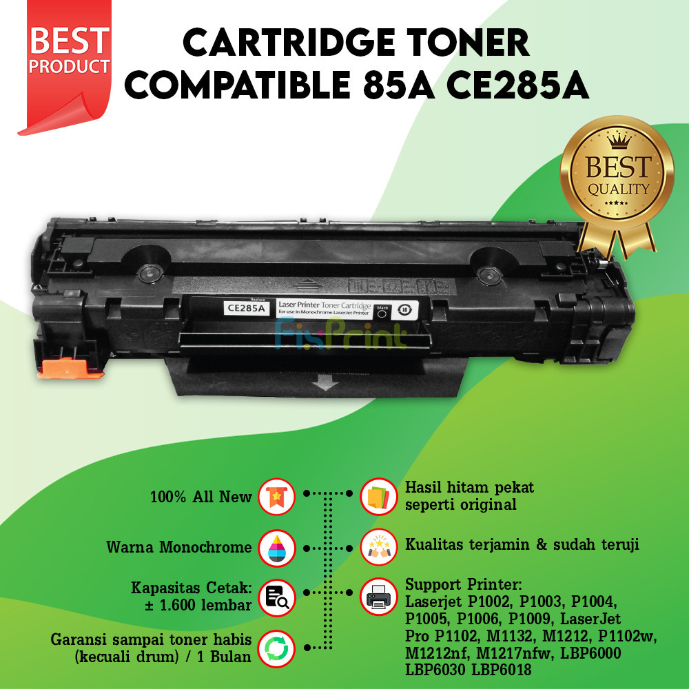 Jual Cartridge Toner Laserjet Compatible 35A / 36A / 78A / 85A Printer ...