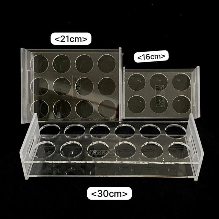 Jual rak tatakan sloki akrilik 12 lubang shot rack 12 hole model lebar ...