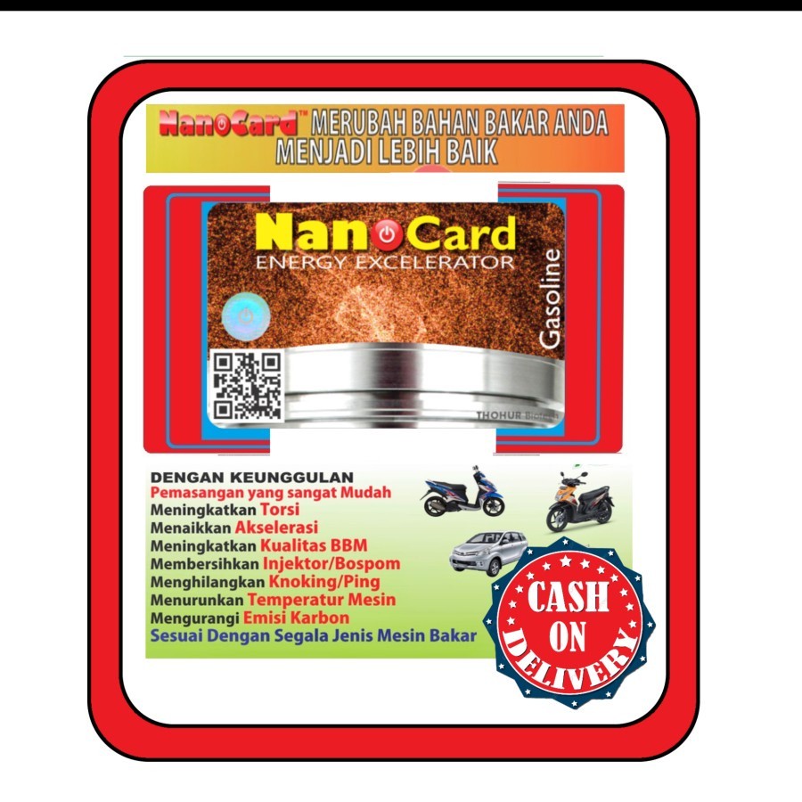 Jual Nanocard ENERGI EXCELERATOR mobil bensin diesel solar + hemat bbm untuk mobil (BENSIN ...